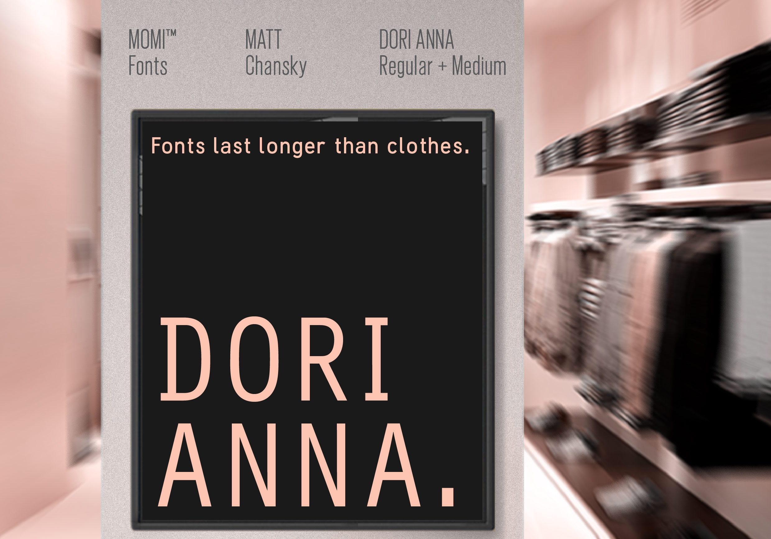 Typewriter Font + UX Font – Dori Anna | Momentum 18 Branding
