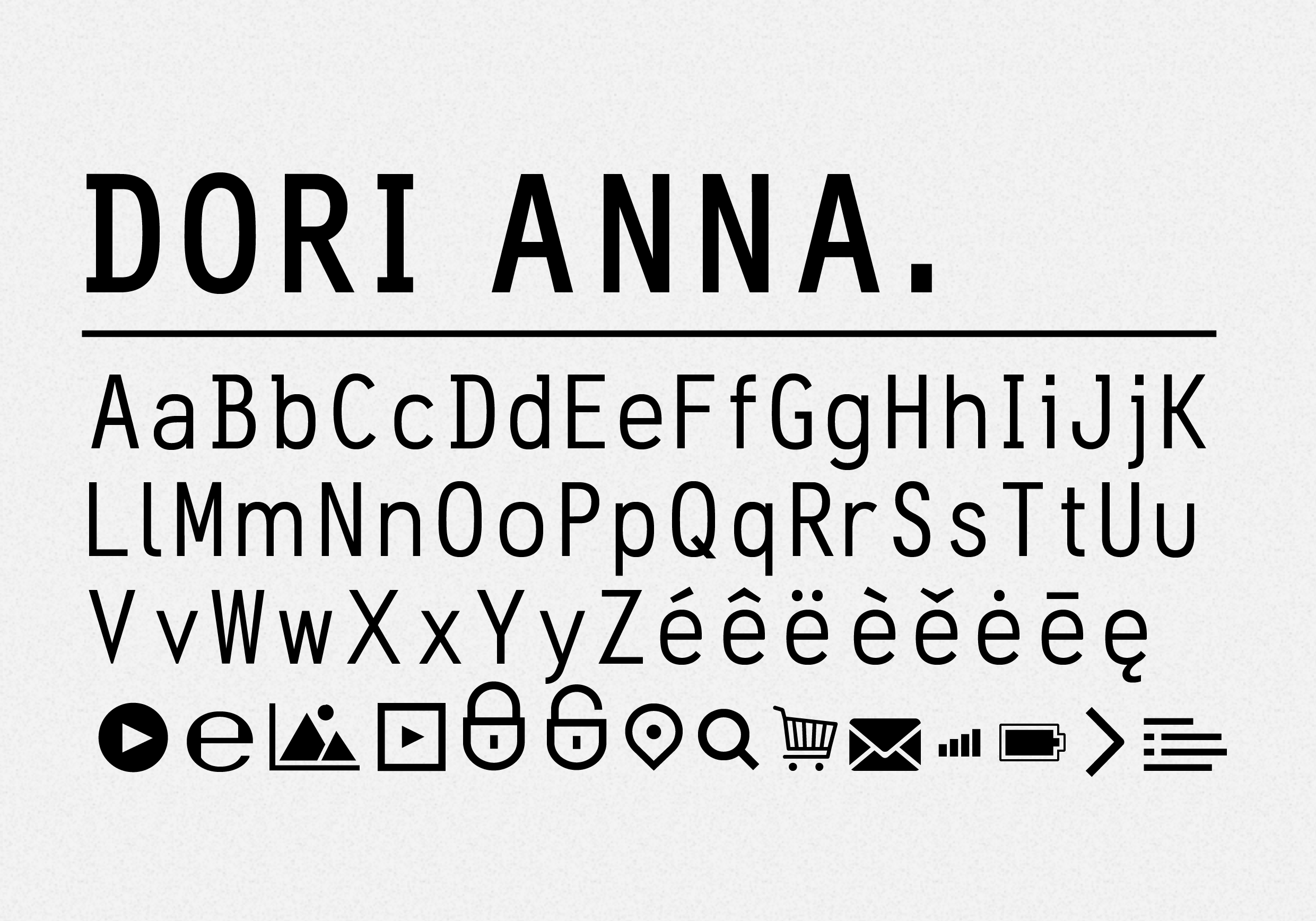 Typewriter Font + UX Font – Dori Anna | Momentum 18 Branding